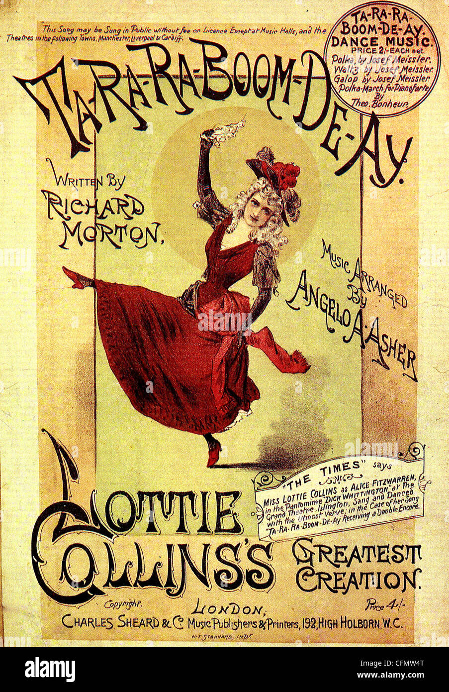 Lottie collins music hall Banque de photographies et d’images à haute ...