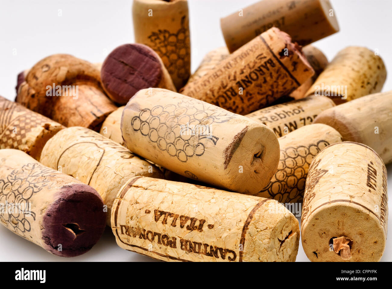 Bouchons de vin Photo Stock - Alamy