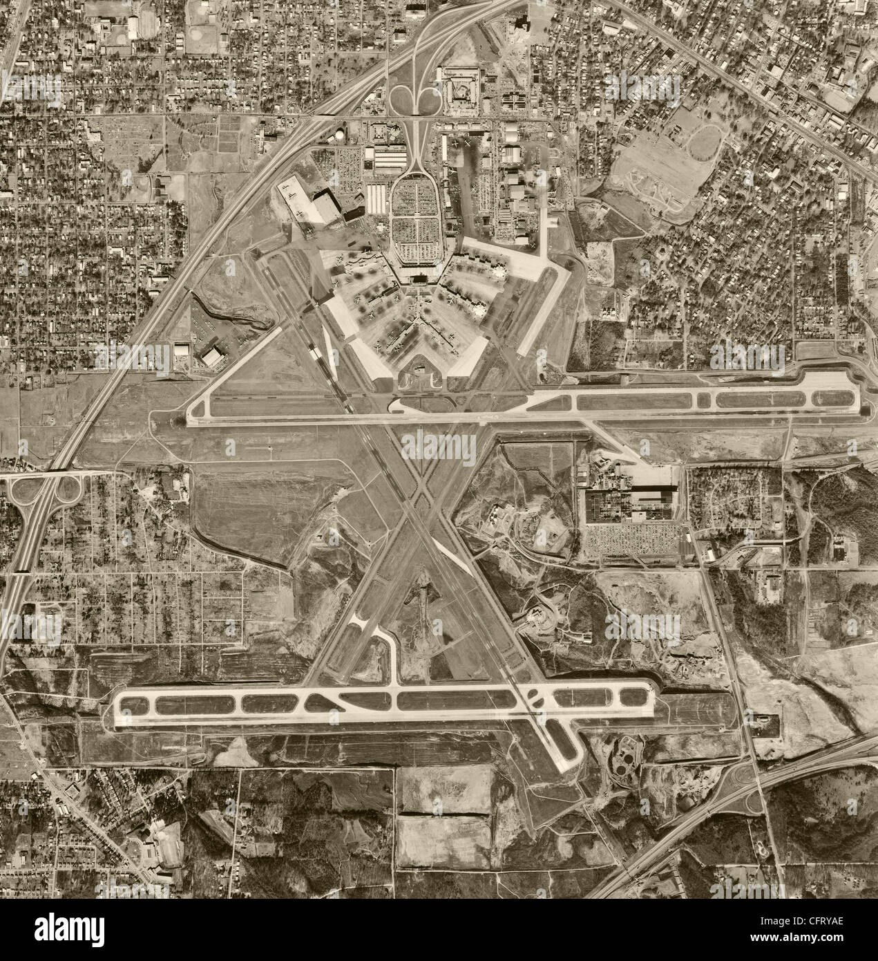 Old map of atlanta Banque d'image et photos - Alamy