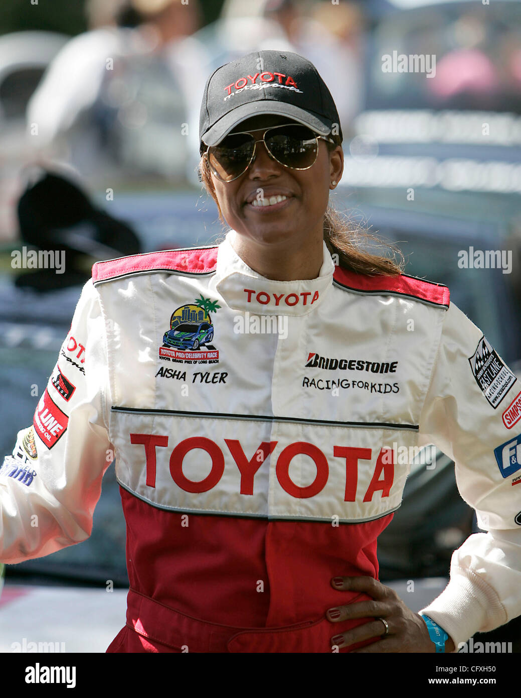 Aisha Tyler'CSI' à la 31 e course Toyota Pro/Celebrity.Tenue à Long ...
