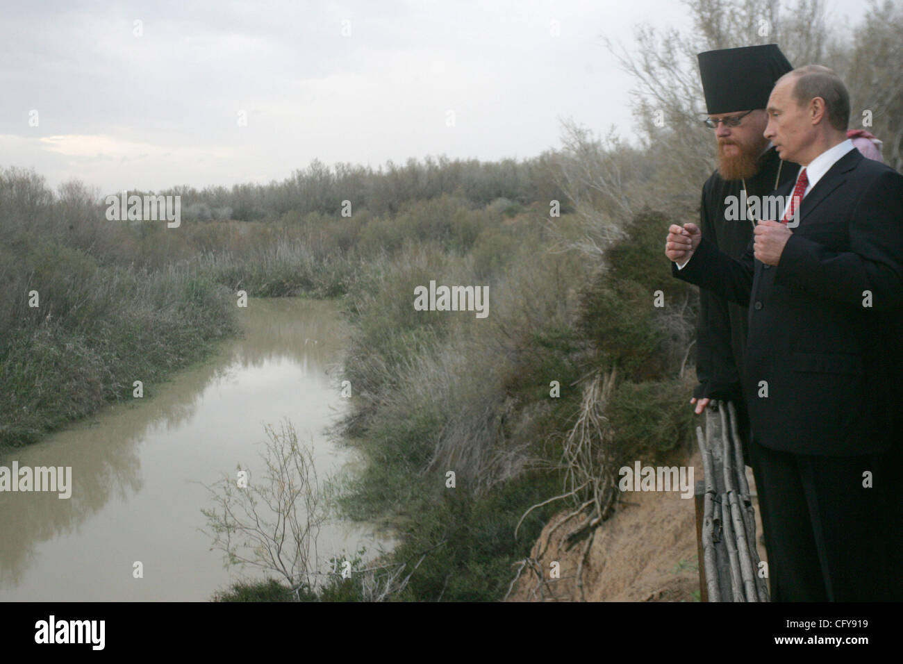 Vladimir Poutine a visité le lieu saint, sur le fleuve de la Jordanie ...