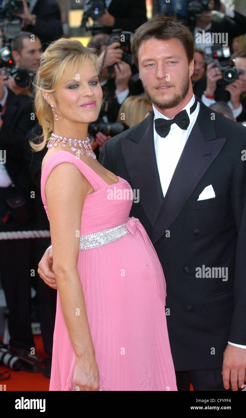 Eva Herzigova et Gregorio Marsiaj au Festival de Cannes pour la ...