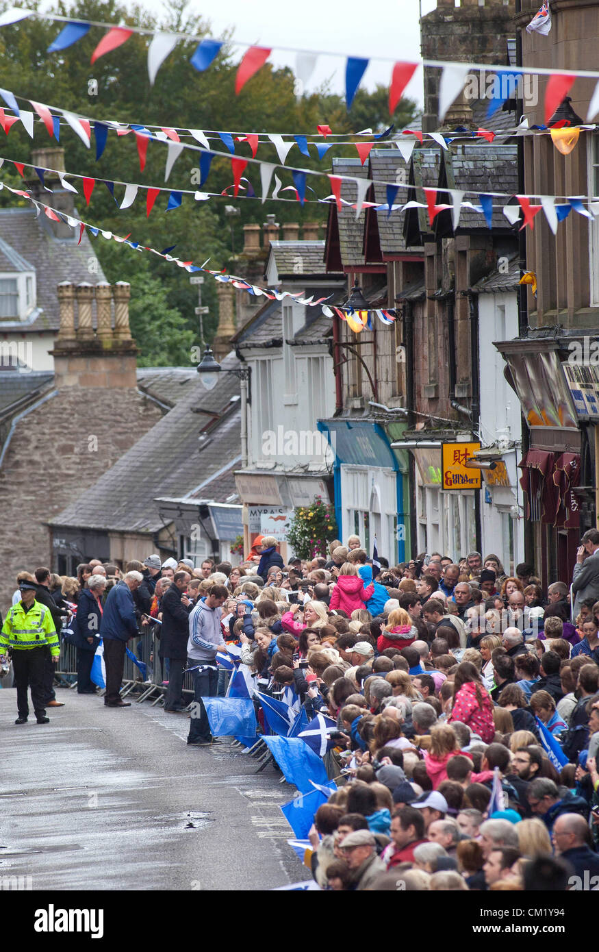 Andy murray fans dans dunblane Banque de photographies et d’images à ...