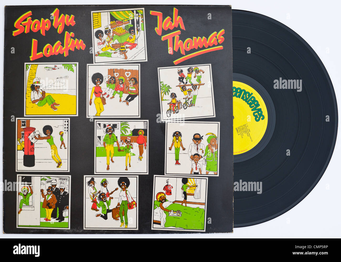 Le chanteur jamaïcain de reggae & DJ JAH THOMAS Arrêter Yu Loafin 1978 ...