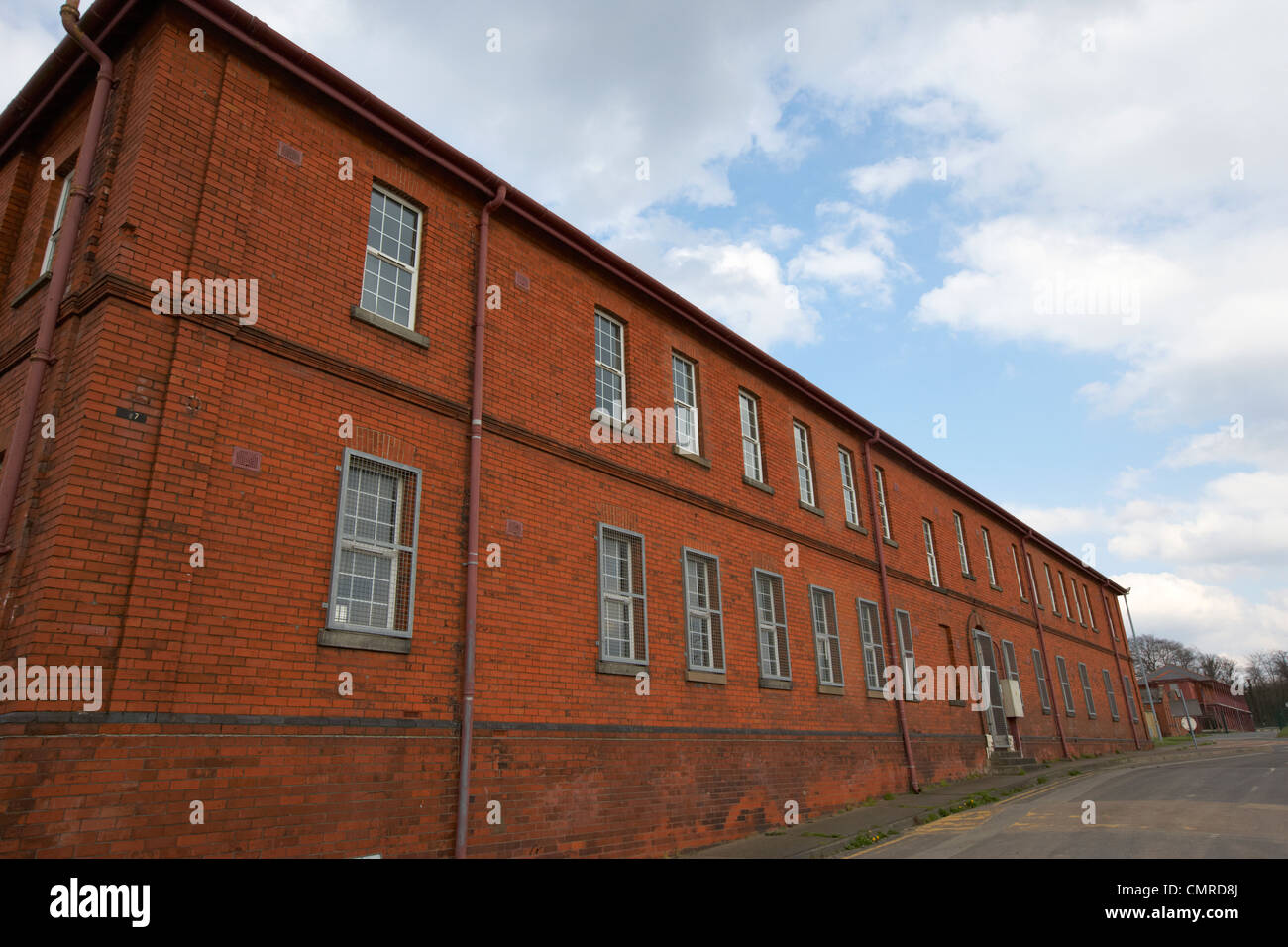 Ancienne demeure victorienne en briques rouges de l'armée britannique ...