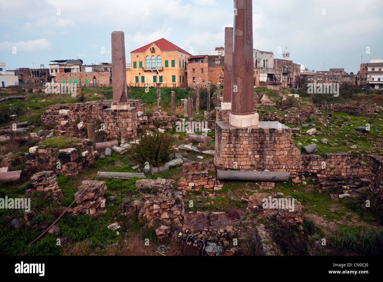 Roman ruins in tyre lebanon Banque de photographies et d’images à haute ...