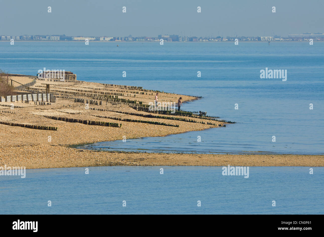 Plage de parc pays de lepe Banque de photographies et d’images à haute ...
