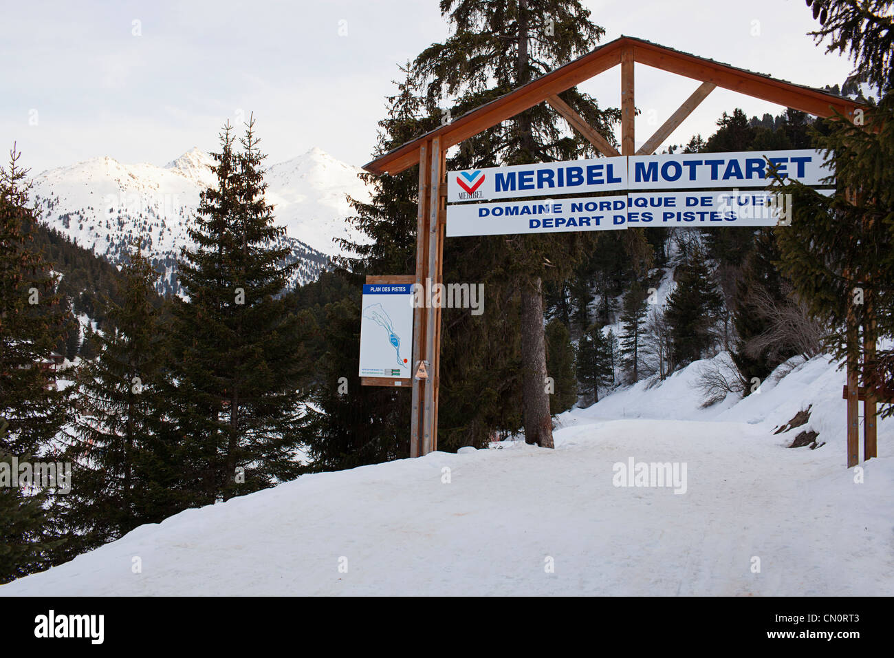Méribel village Banque de photographies et d’images à haute résolution ...