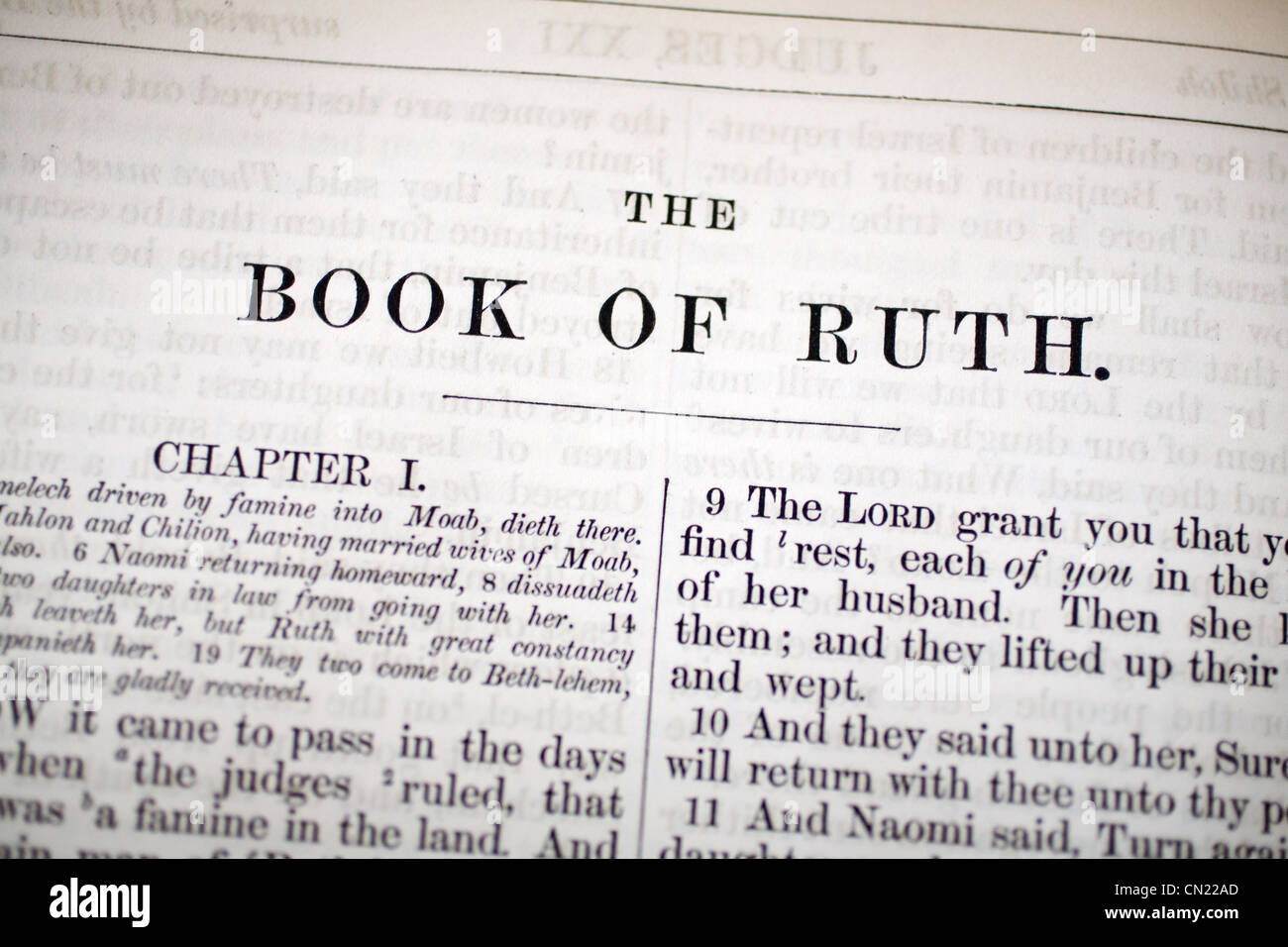 Livre De La Bible De Ruth