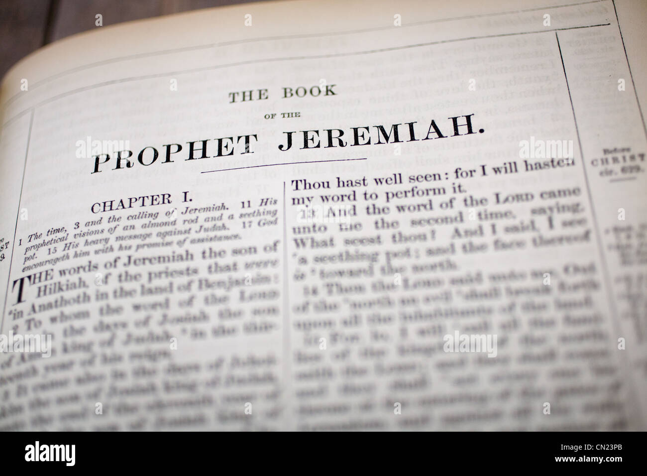 Jeremiah Bible Banque d'image et photos - Alamy