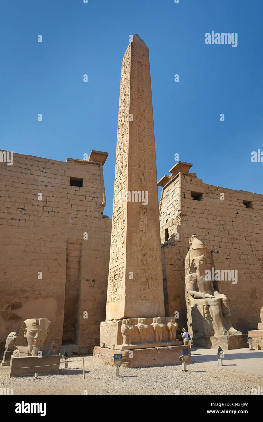 Égypte - Luxor obelisk au temple de Louxor Photo Stock - Alamy