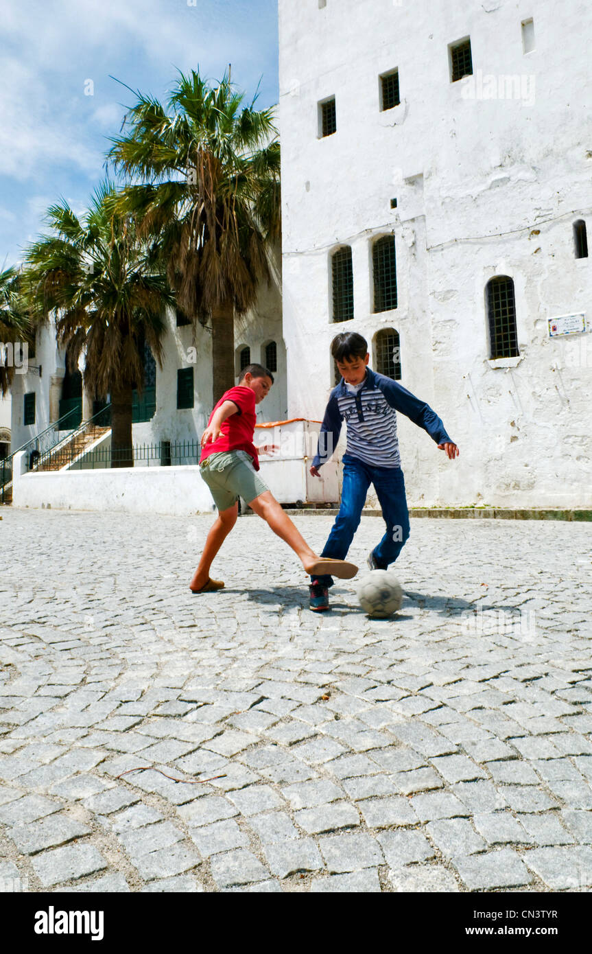 Maroc, Région Tanger Tétouan, Tanger, Kasbah Square et ancienne prison ...
