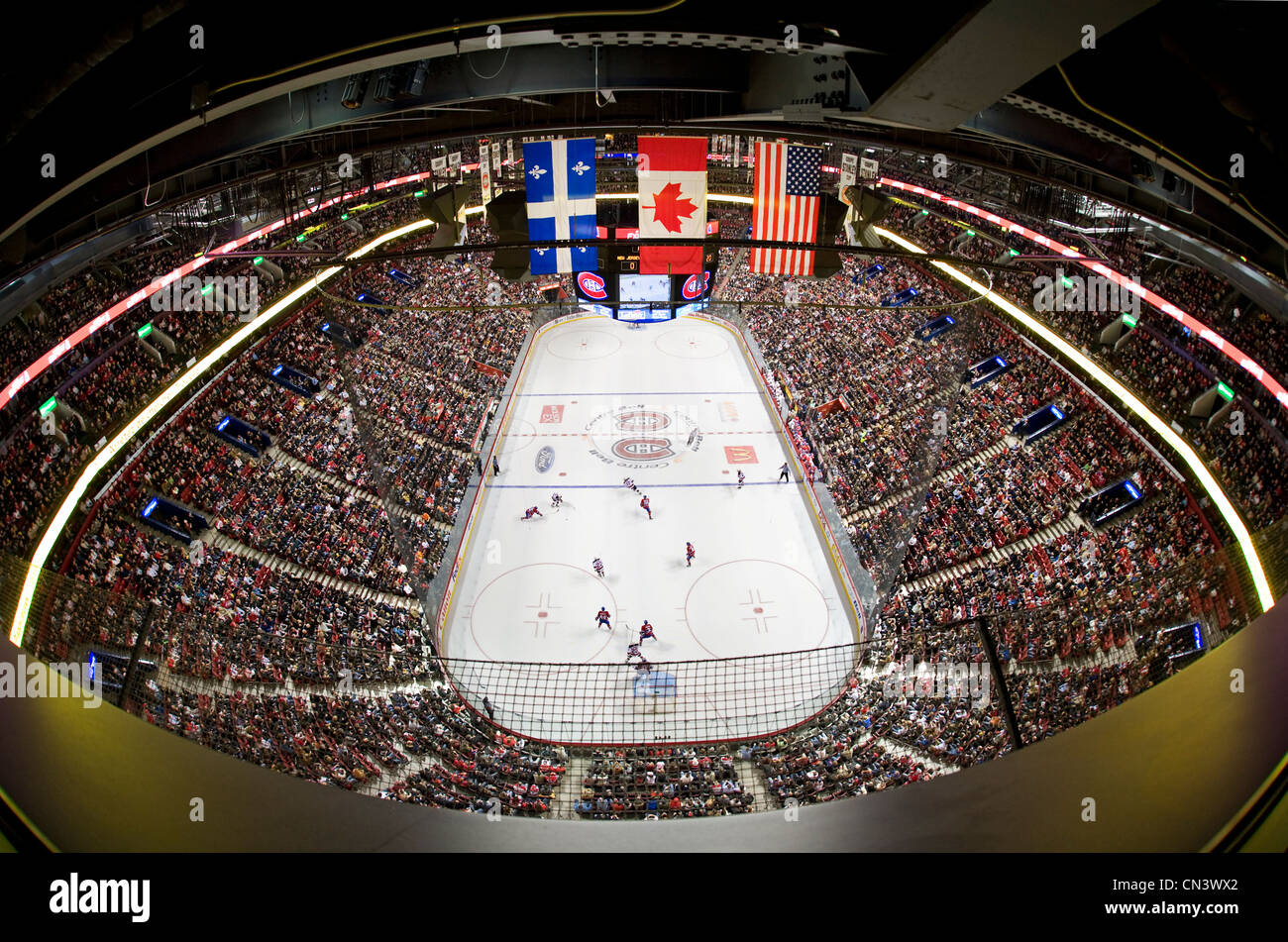 Canada, Québec, Montréal, la passion du hockey, le Centre Bell sports ...