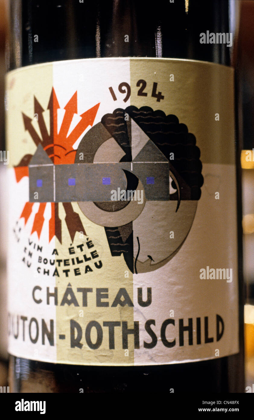 Chateau mouton rothschild wine label Banque de photographies et d ...