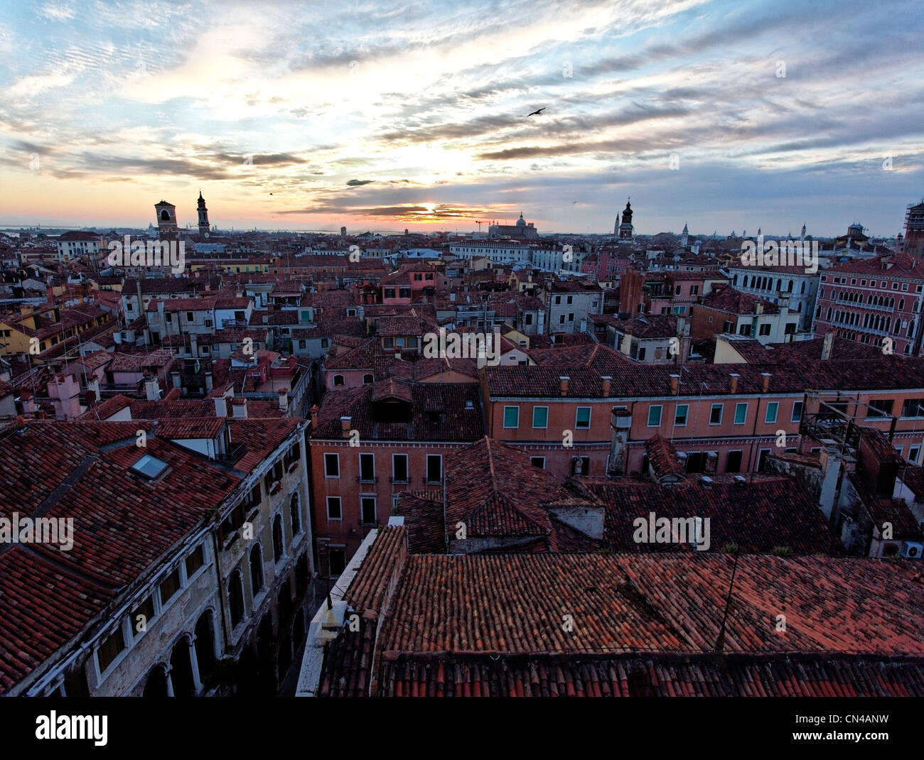 Italie, Vénétie, Venise, classé au Patrimoine Mondial de l'UNESCO, vue ...