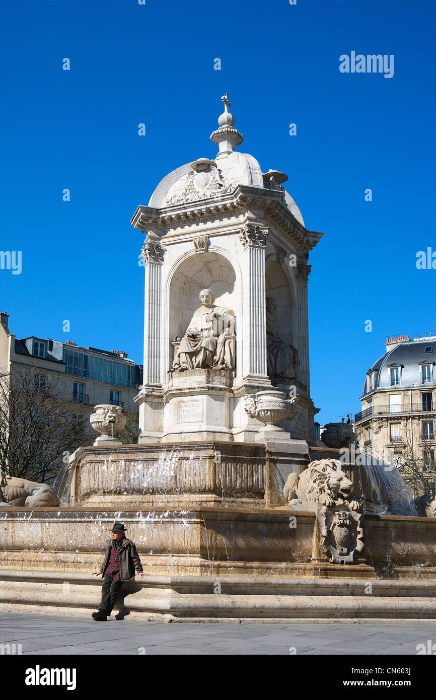 Place de la fontaine saint sulpice Banque de photographies et d’images ...