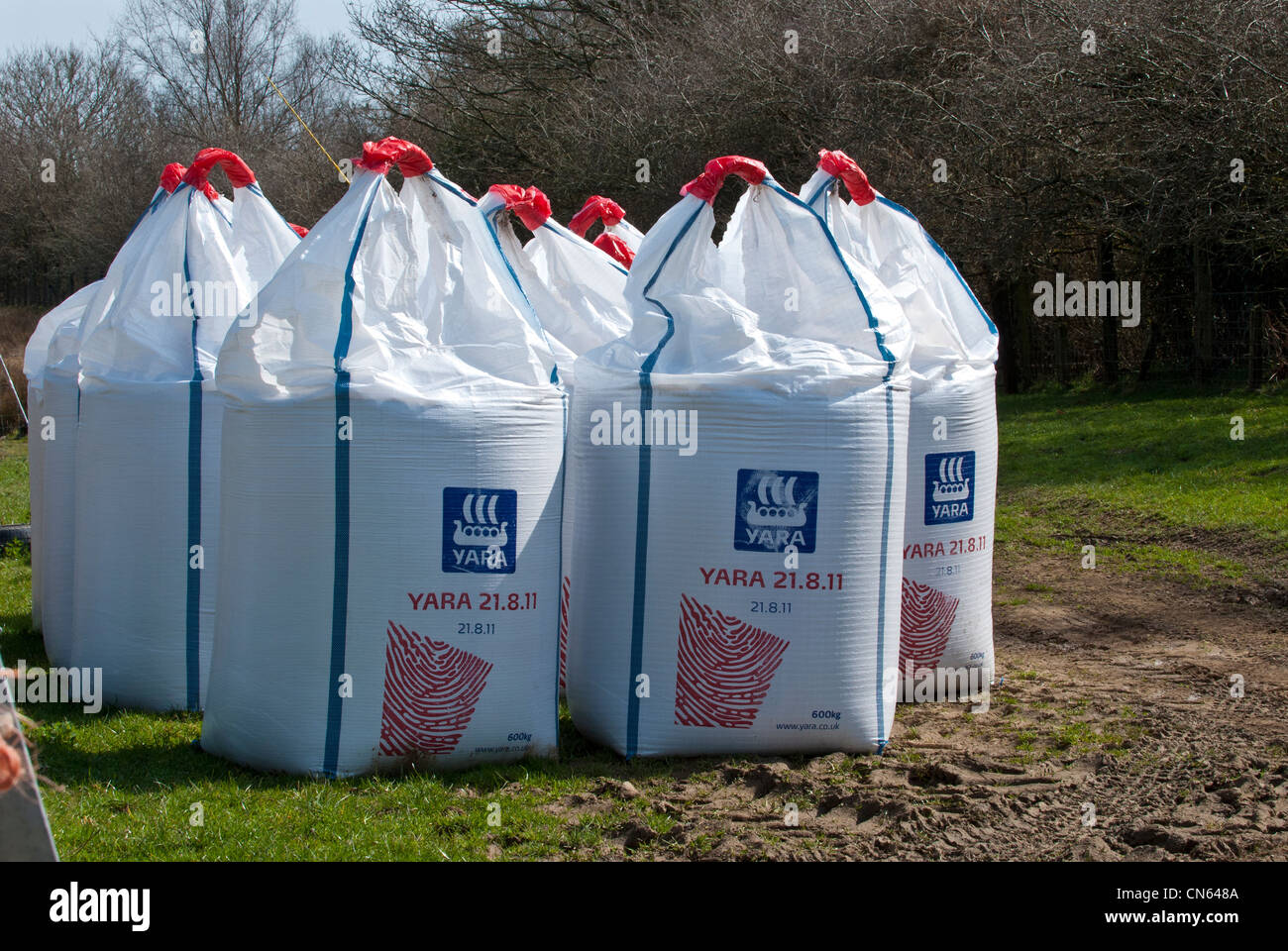 Sacs d'engrais en vrac Photo Stock - Alamy
