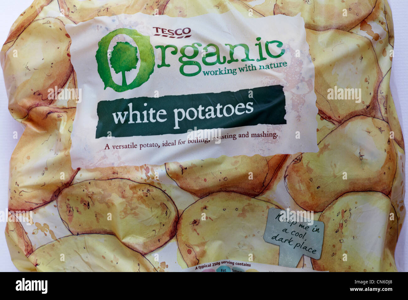 Pommes de terre blanches bio tesco Banque de photographies et d’images ...