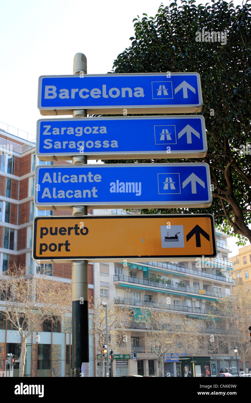 Valencia sign Banque de photographies et d’images à haute résolution ...