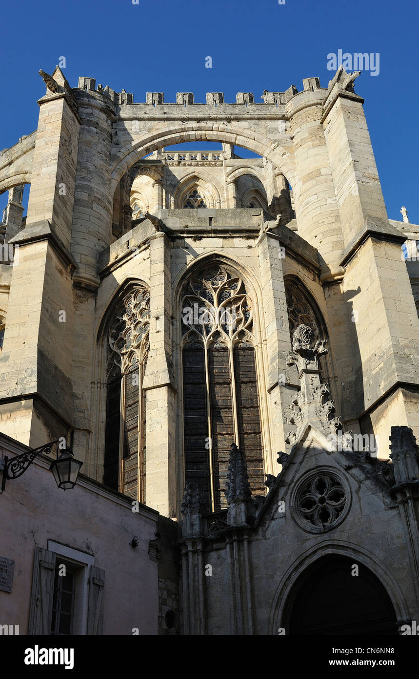 La cathédrale inachevée de St-Just-et-St-Pasteur Narbonne Languedoc ...