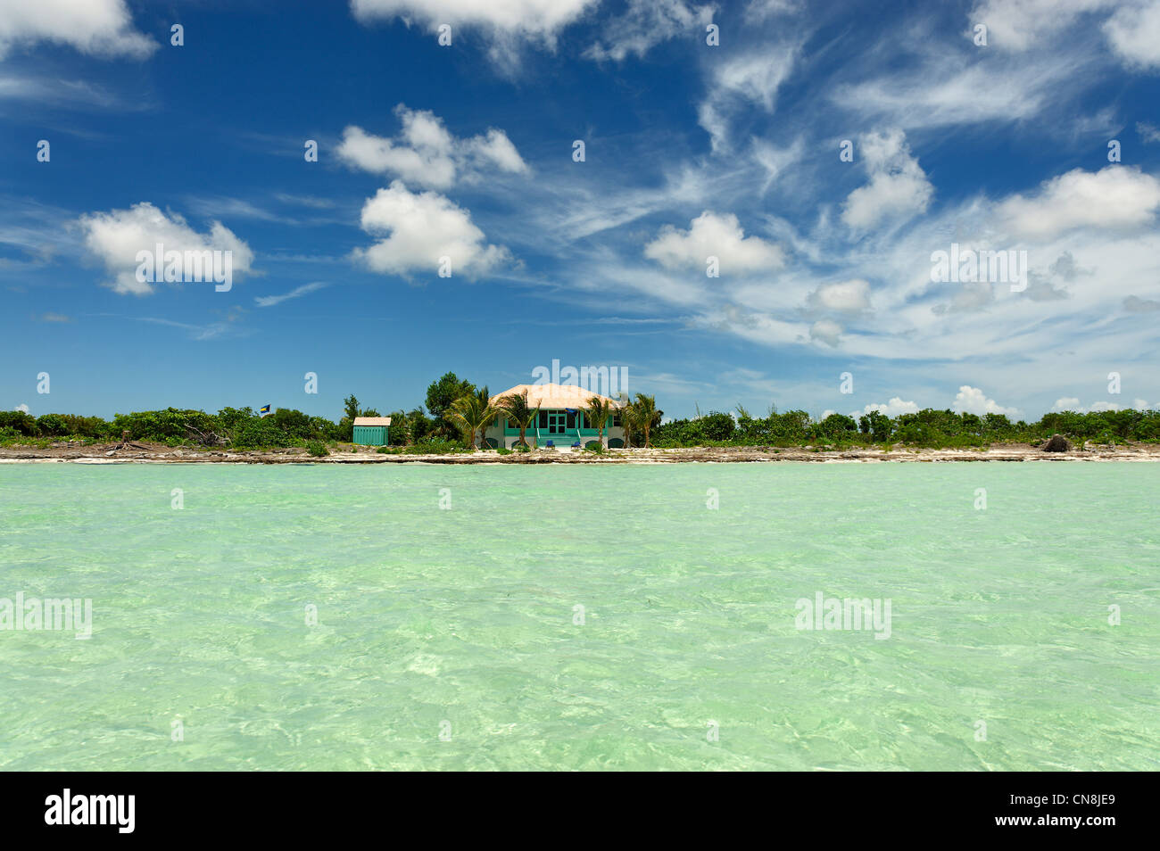 Les Bahamas, l'île de Grand Bahama, MacLean Ville, Maison Créole sur ...