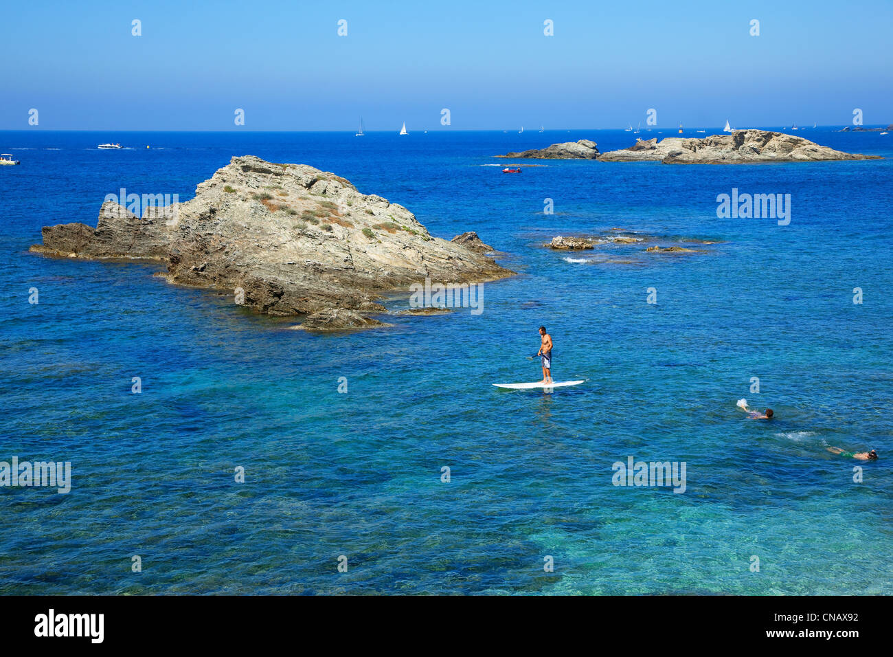 La France, Var, Six Fours les Plages, l'archipel des Embiez, île des ...