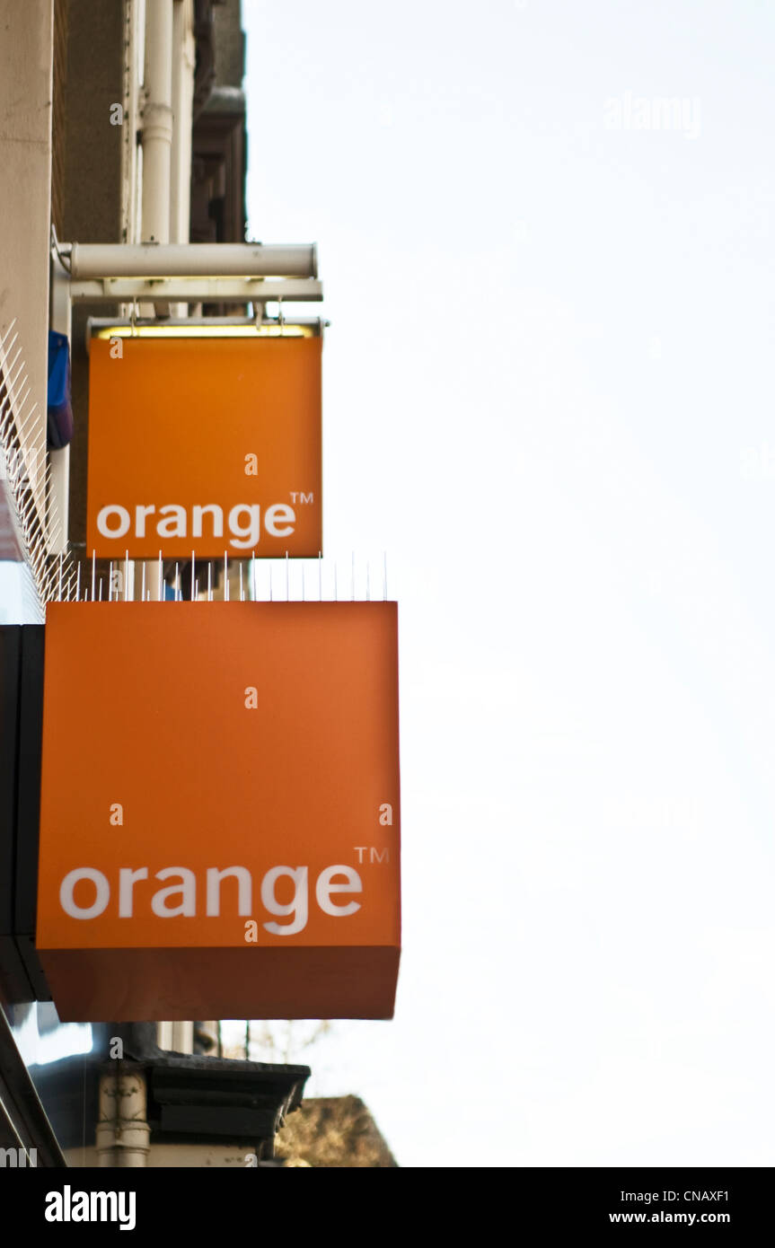 Orange mobile shop logo Banque de photographies et d’images à haute ...