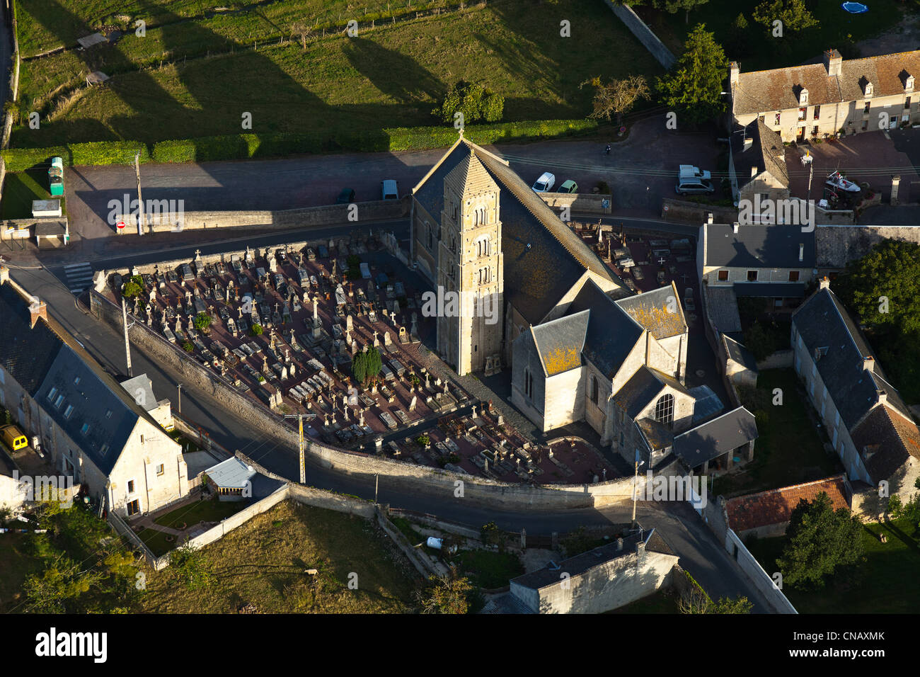 France, Calvados, Ver sur Mer (vue aérienne Photo Stock - Alamy