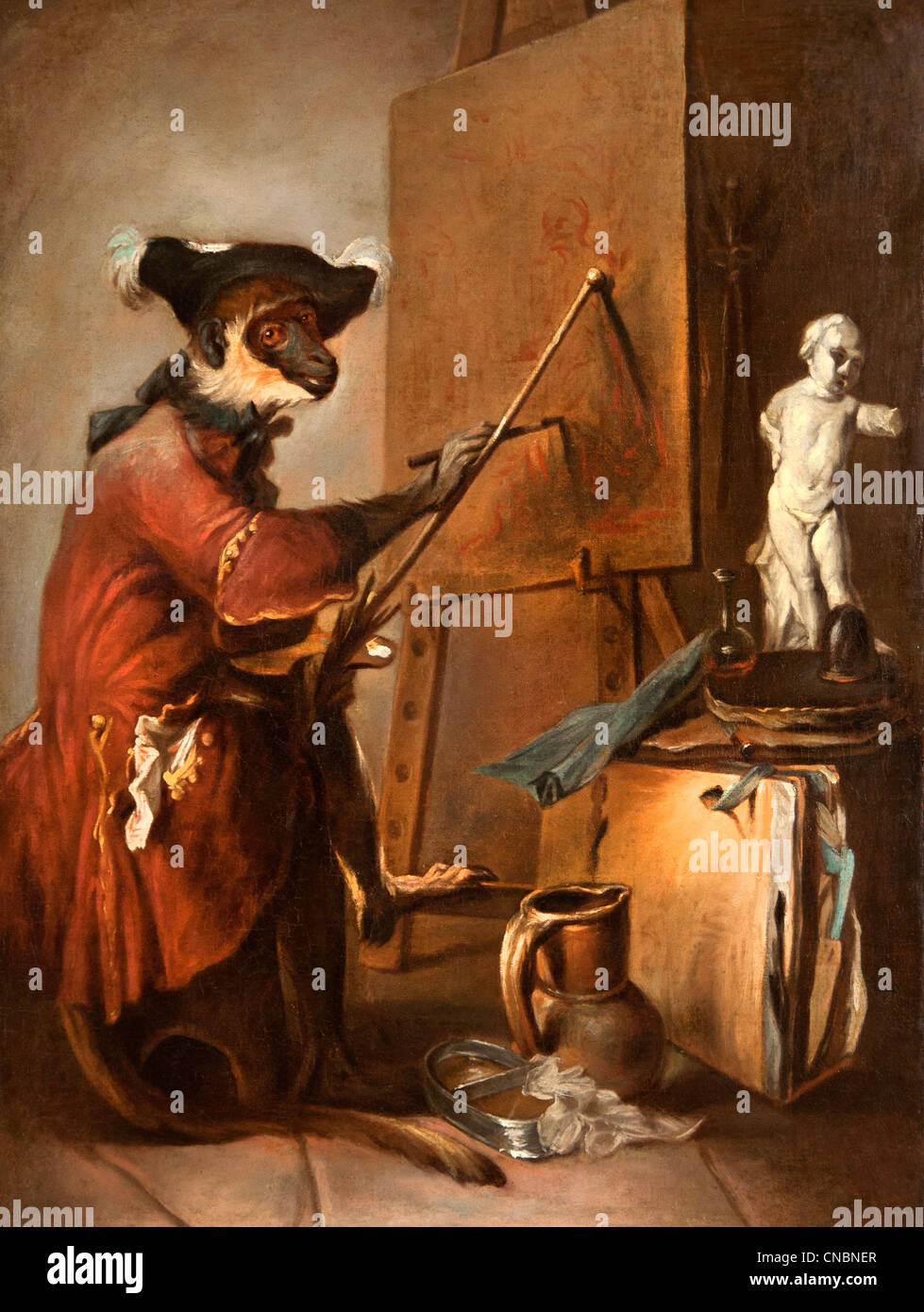 Singe peintre Banque de photographies et d’images à haute résolution ...