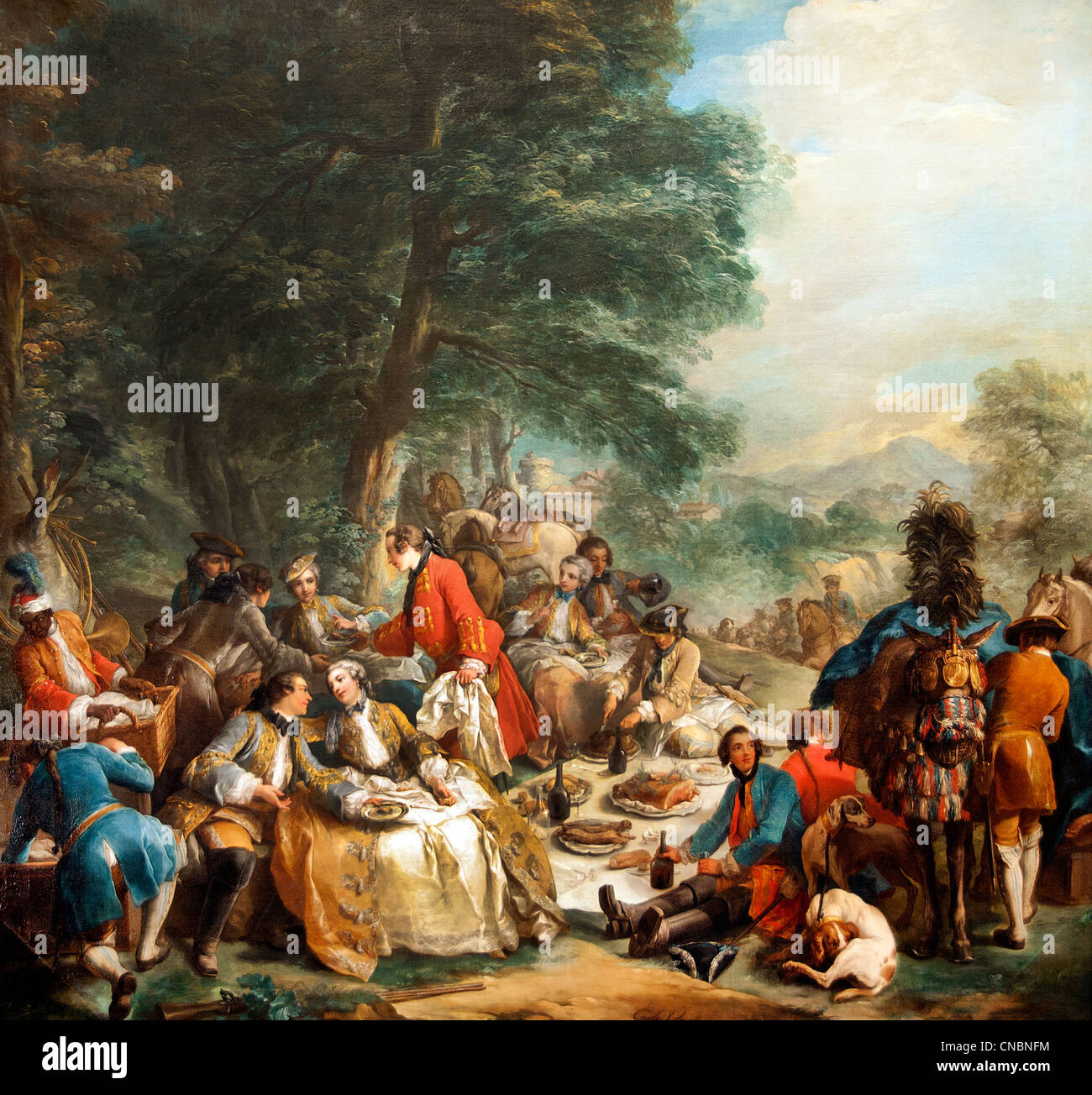 Charles André dit Carle Vanloo - halte de chasse Charles-André Carle ...