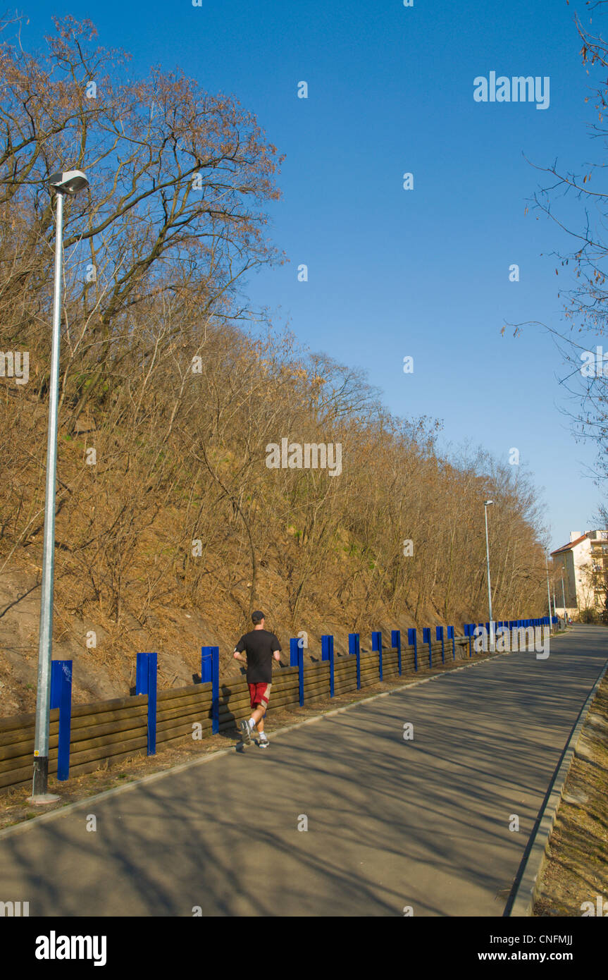 Courir coureur jog jogger central park Banque de photographies et d ...