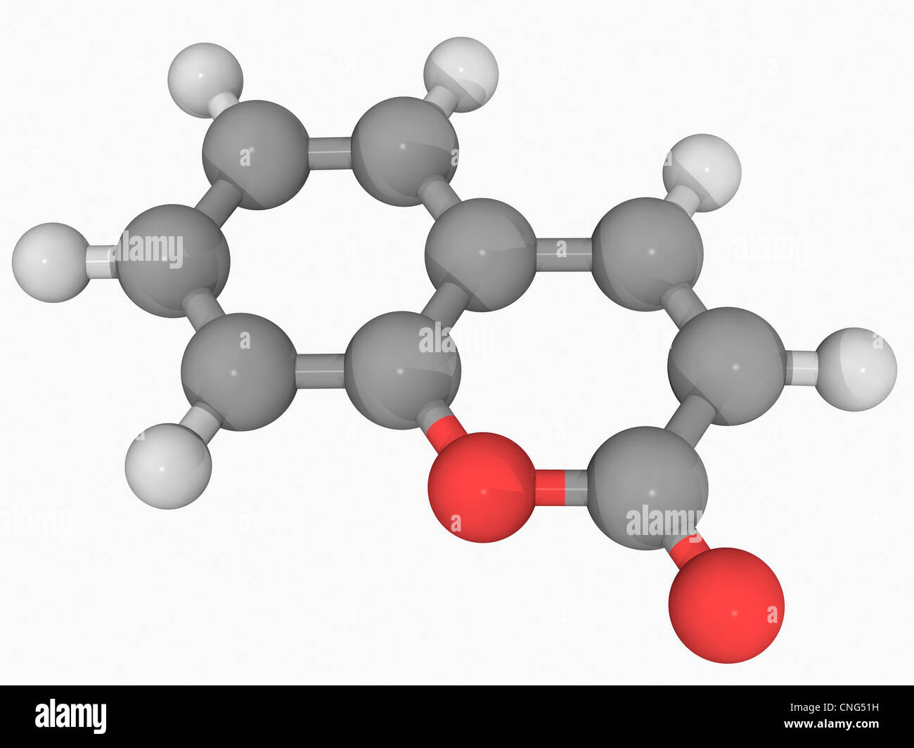 Molécule de la coumarine Photo Stock - Alamy