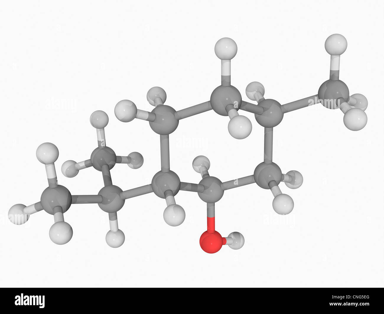 Molécule de menthol Banque d'images détourées - Alamy