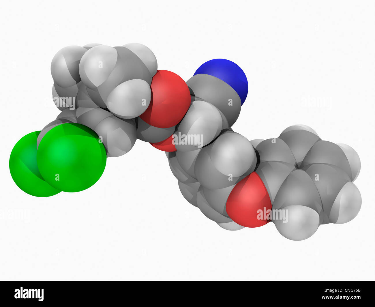 Cypermethrin insecticide molecule Banque de photographies et d’images à ...