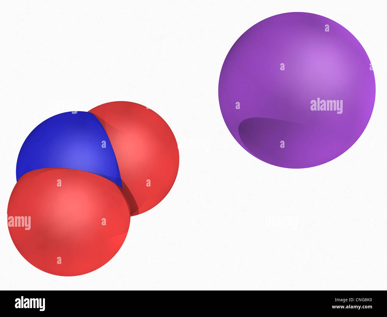 Structure chimique du nitrite de sodium Banque de photographies et d ...
