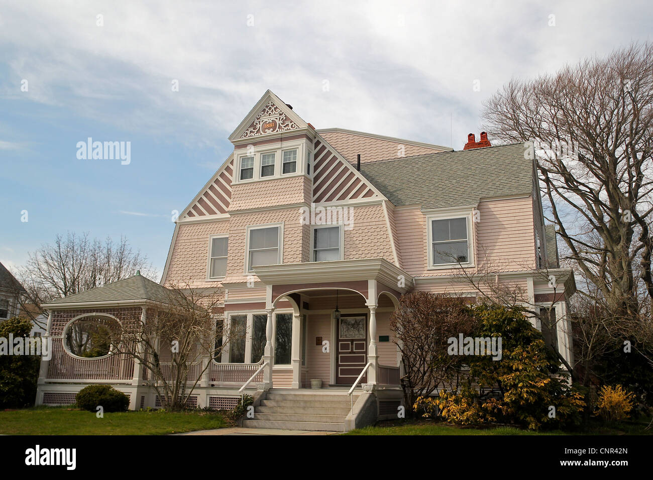 Maison rose victorienne Banque de photographies et d’images à haute ...