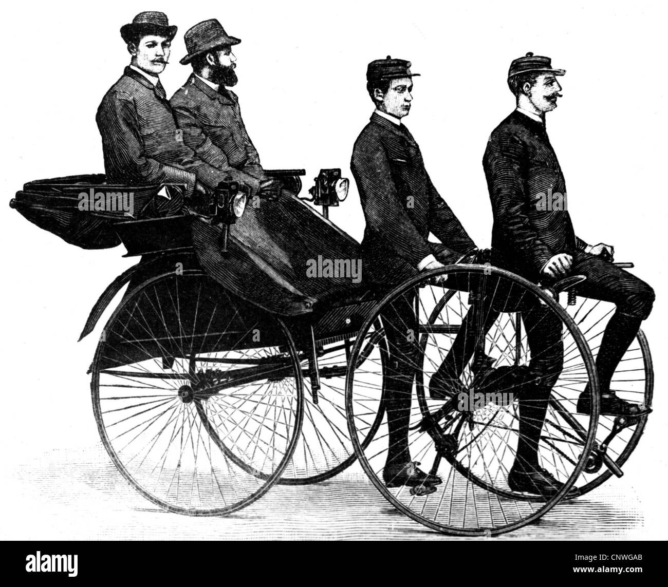 Transport / transport, vélo, pousse-pousse, chariot de hackney en ...