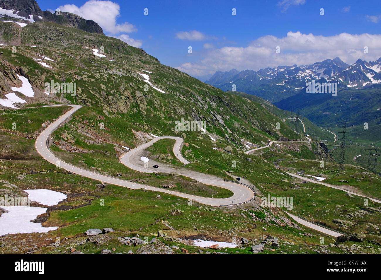 Col du Nufenen road, Suisse, canton de Tessin, Nufenenpass Photo Stock ...