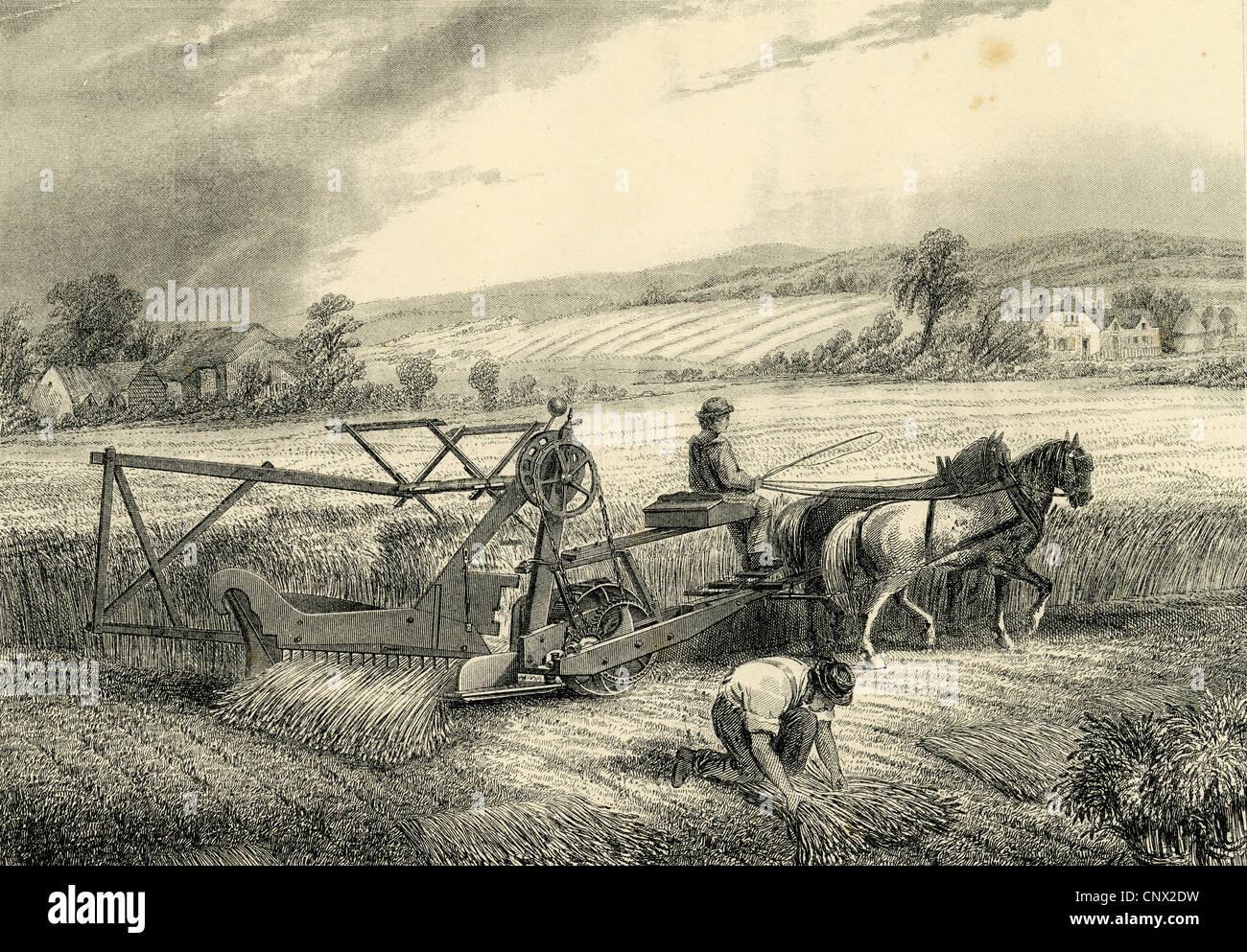 Nineteenth century farm machine Banque de photographies et d’images à ...