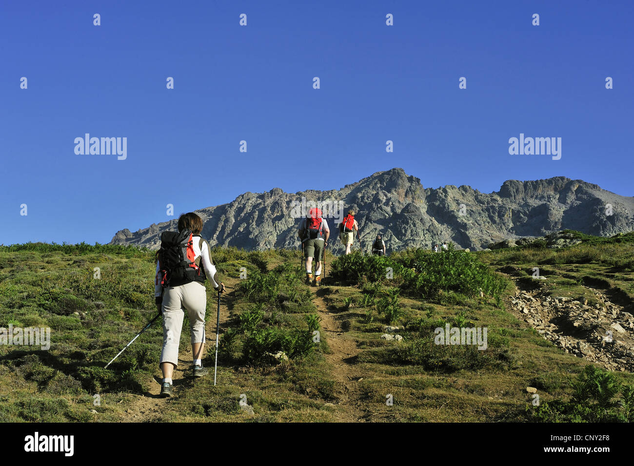 Au sommet de monte cinto Banque de photographies et d’images à haute ...