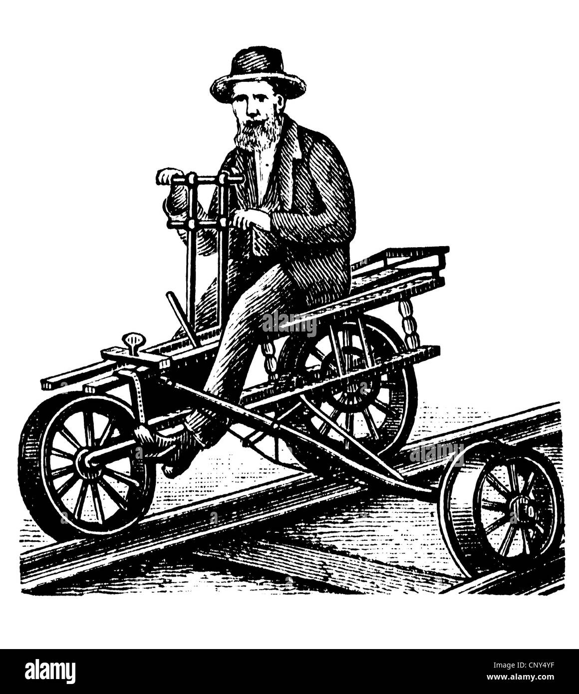 Velocipede ou draisine Banque de photographies et d’images à haute ...