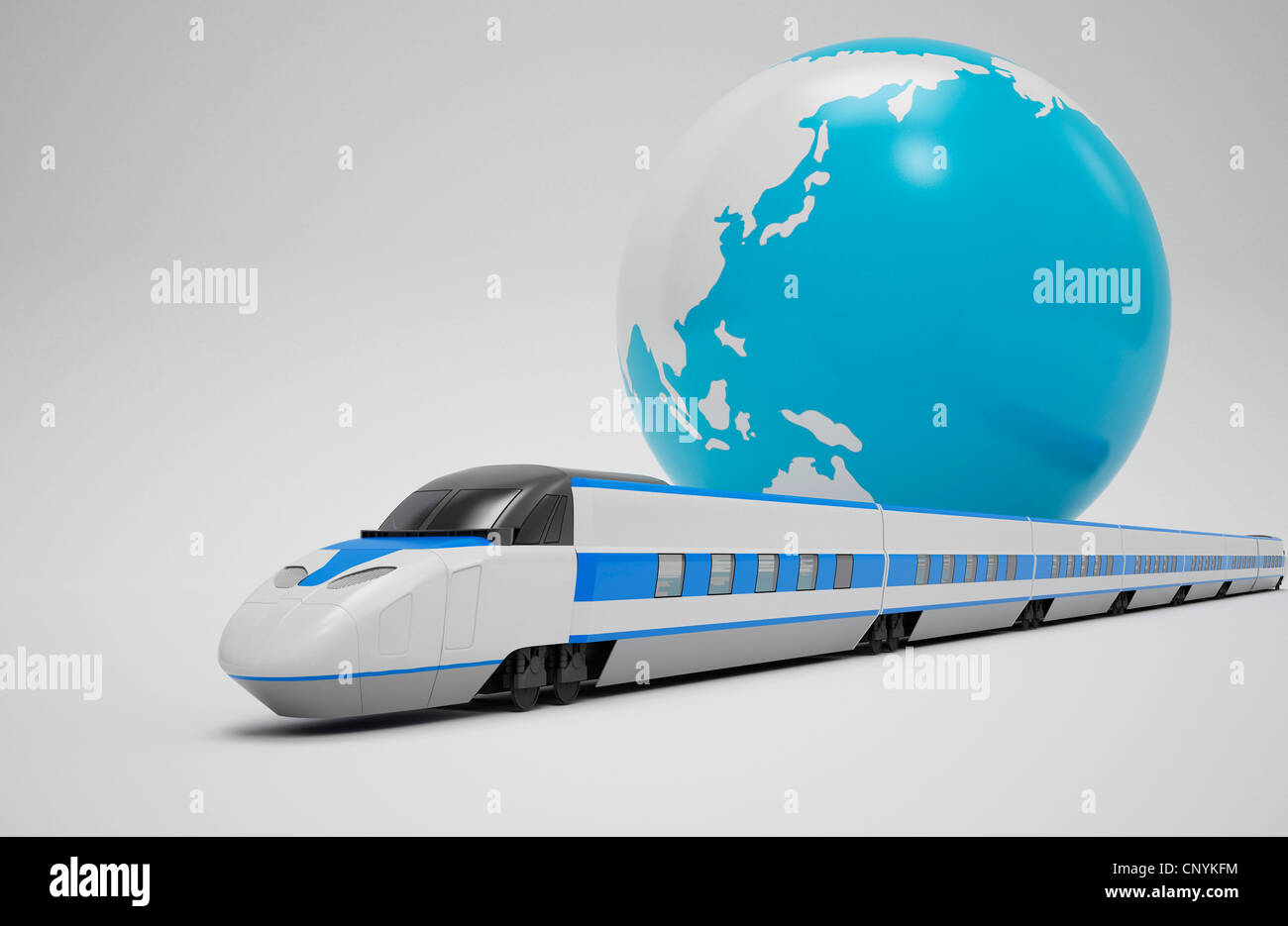 Transport earth globe train Banque de photographies et d’images à haute ...