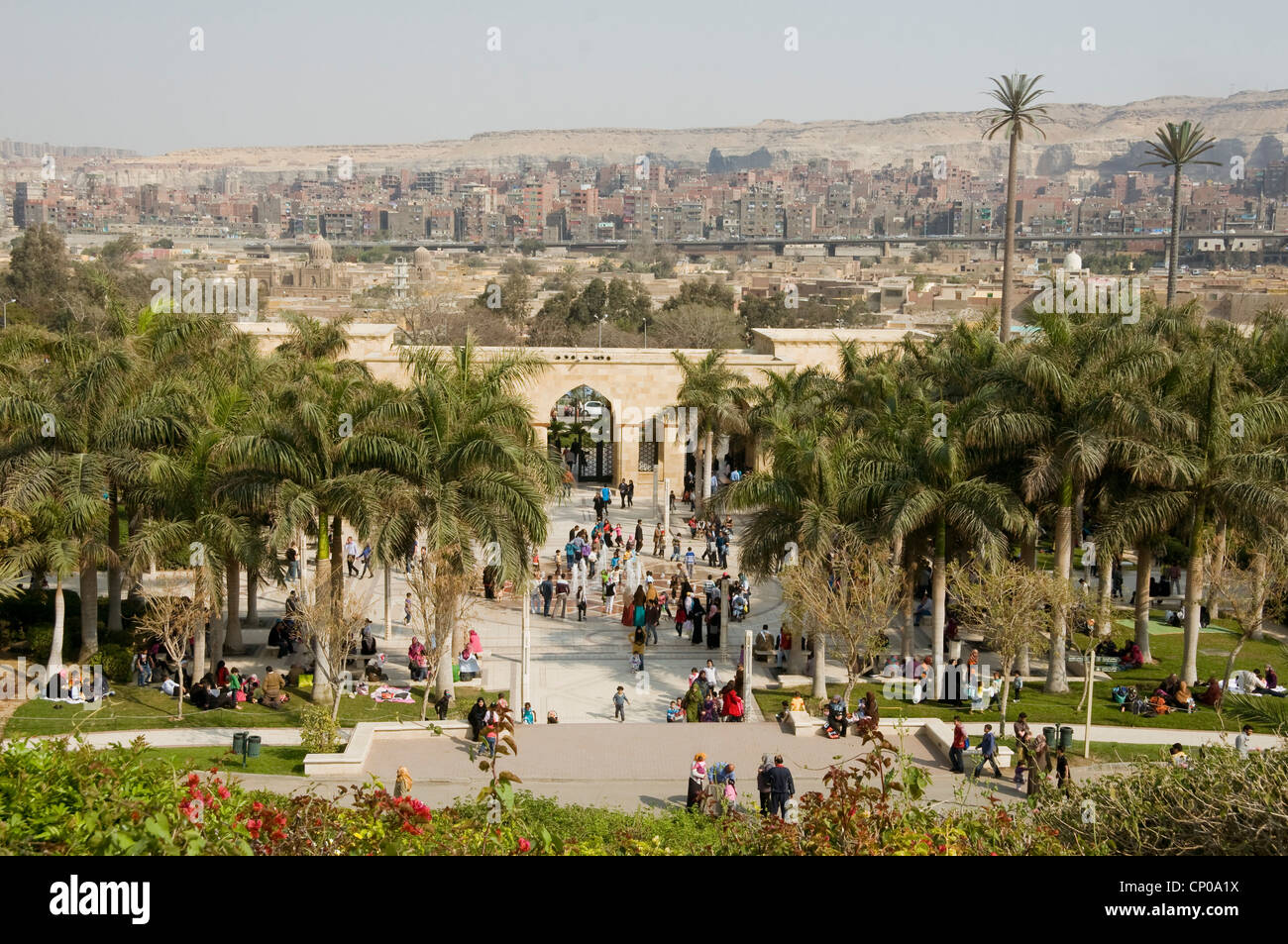 Célèbre Parc Al Azhar au Caire Photo Stock - Alamy