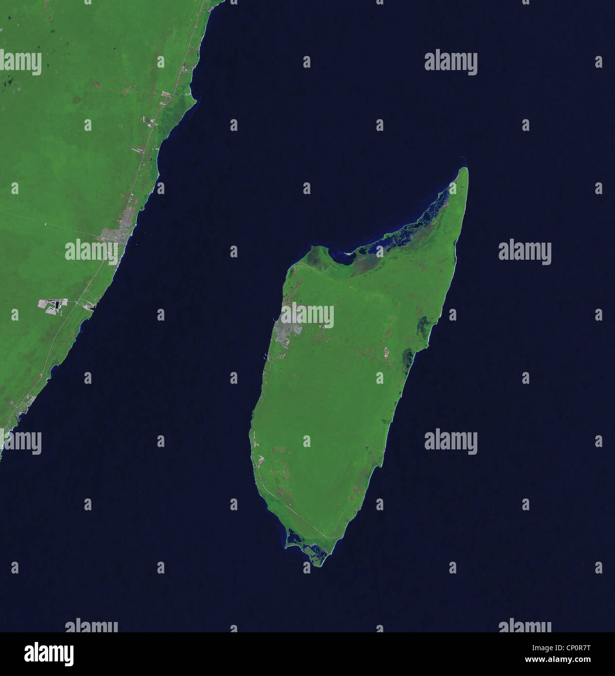 Mapa de la isla de cozumel Banque de photographies et d’images à haute ...