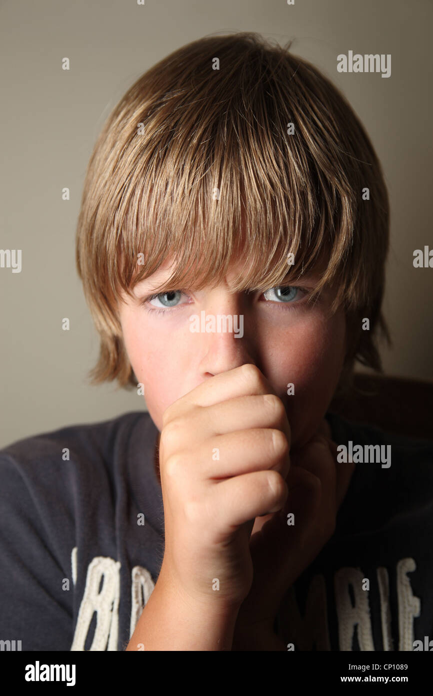 Teenage boy sucking thumb Photo Stock - Alamy