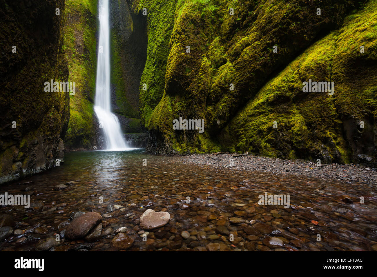 Abaisser Oneonta Falls dans Oneonta Gorge est dans la Columbia River ...