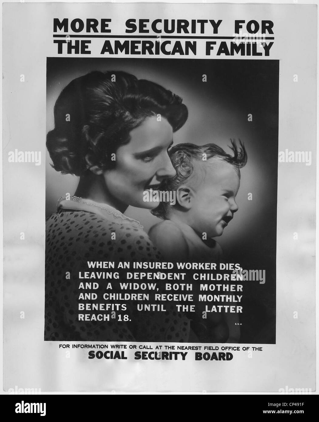 1930 poster publicité les avantages disponibles pour les mères et les ...