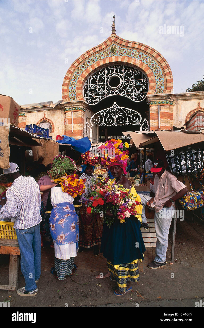 Sénégal - Dakar, le centre-ville. Le marché Kermel Photo Stock - Alamy