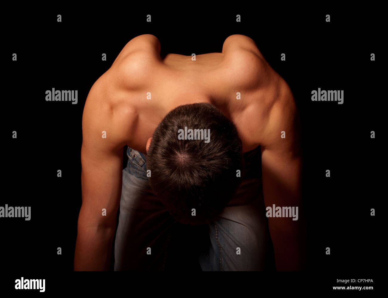 Les muscles du dos humain Banque de photographies et d’images à haute ...