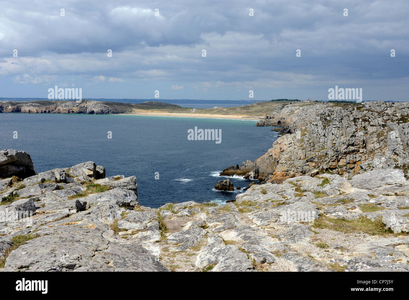 Pointe de Pen-Hir,île de Crozon près de Camaret, Finistère,Bretagne ...